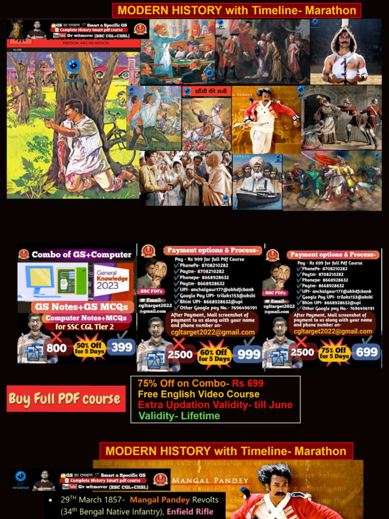 Demo of Modern History Class Notes by GV Sir | PDF