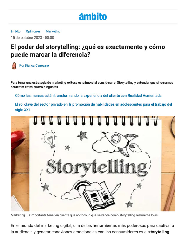 El Poder Del Storytelling - ¿Qué Es Exactamente y Cómo Puede Marc ... El Poder Del Storytelling - ¿Qué Es Exactamente y Cómo Puede Marc ...