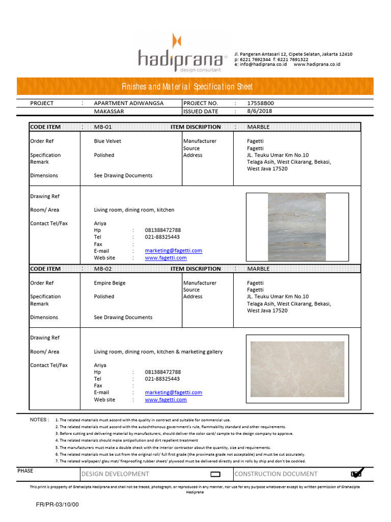 Marble Fagetti | PDF