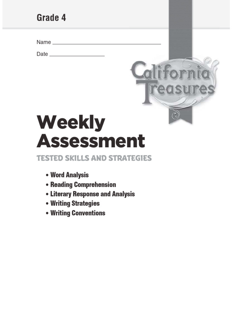 Weekly Assessment Geddescafe Com | PDF | Reading Comprehension | Thomas ...