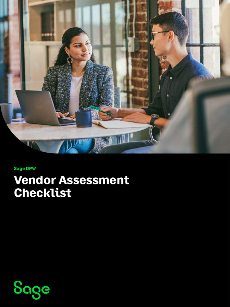 Sage DPW Vendor Assessment Checklist | PDF | Password | Information ...