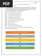 Physical Inventory Tutorial MI01, MI02, MI04, MI07 | PDF | Inventory
