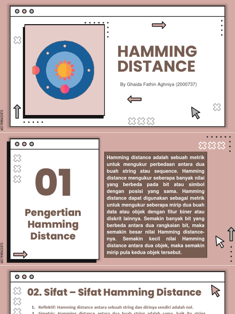 Hamming Distance: Konsep & Aplikasi | PDF