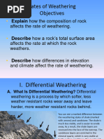 General Factors Affecting The Type and Rate of Weathering | PDF ...