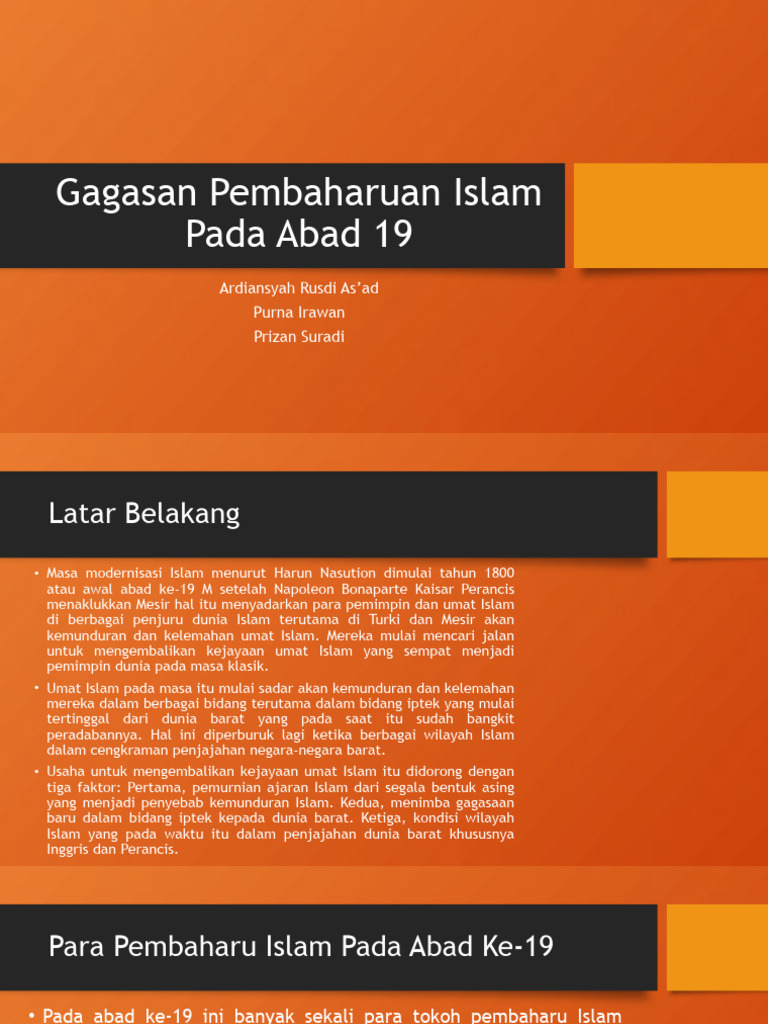 Pembaharuan Islam Abad 19 | PDF