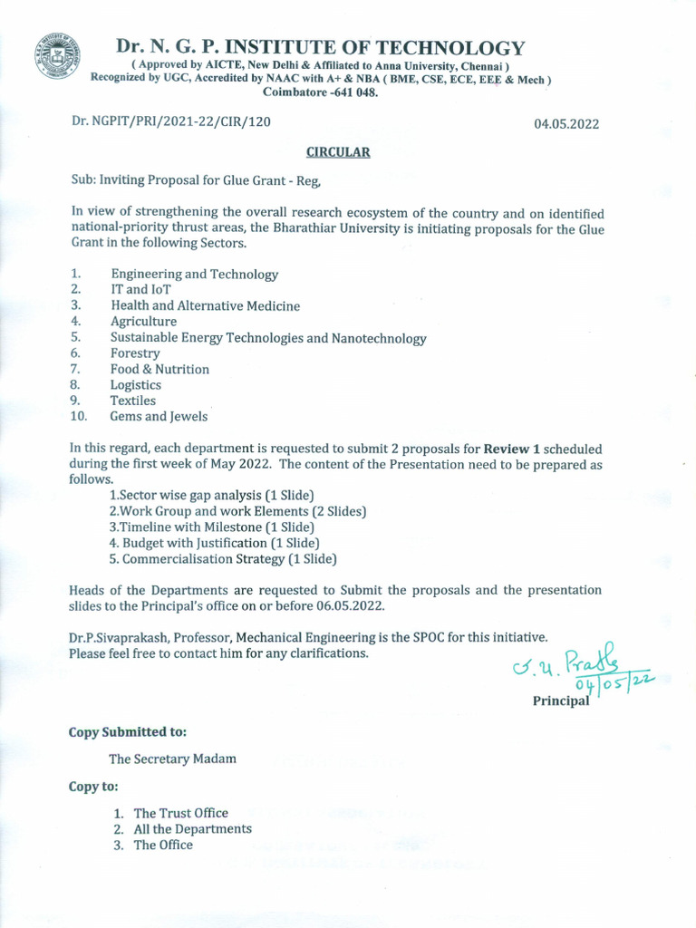 Proposal For Glue Grant - Reg | PDF