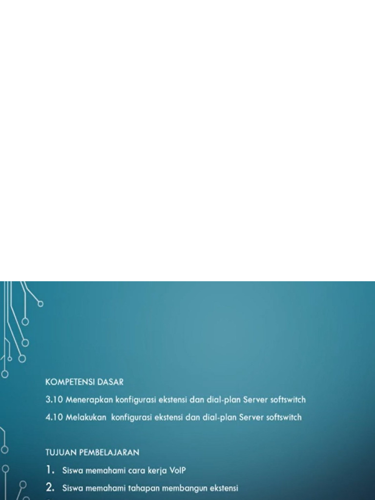 KOnfigurasi Ekstensi Dan Dial-Plan Server Softswitch | PDF