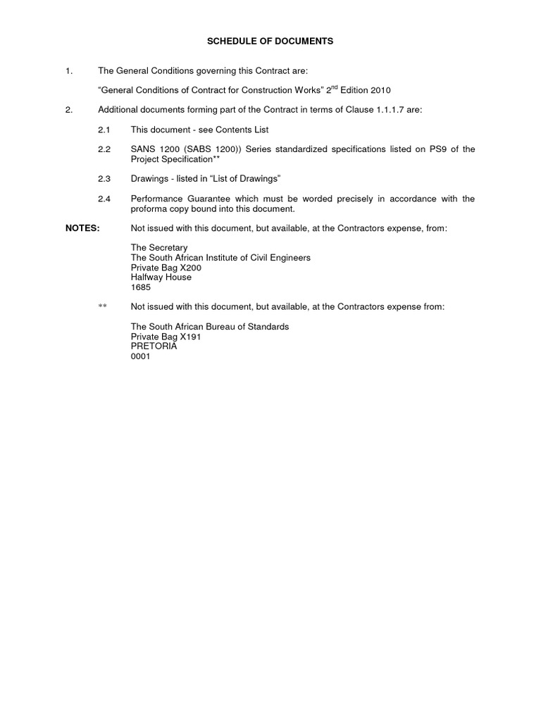 Annexure B Contract Data and Specification | PDF | Road | Insurance