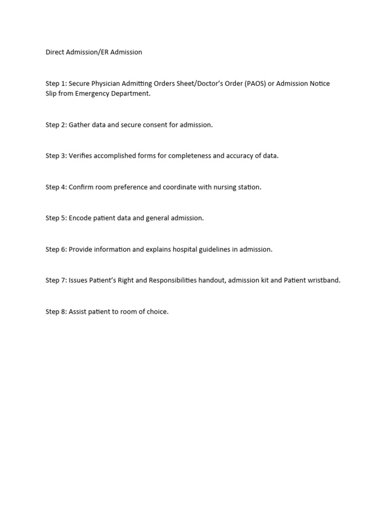 Admission Process | PDF