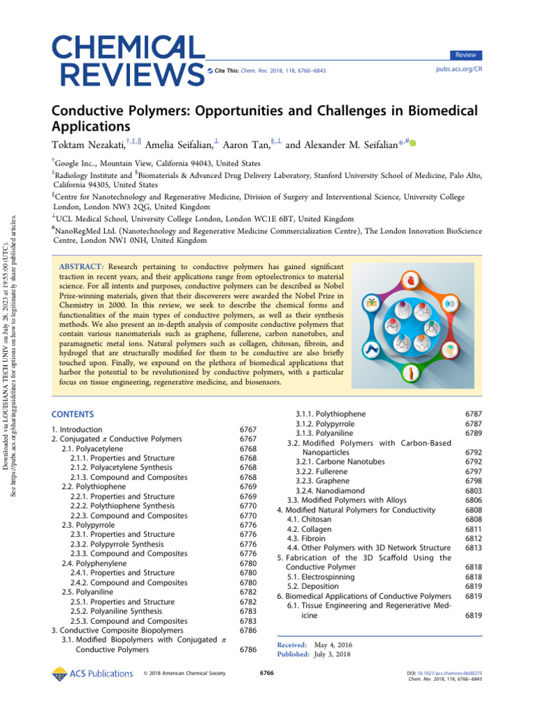 Conductive Polymer | PDF | Biopolymer | Biosensor Conductive Polymer | PDF | Biopolymer | Biosensor