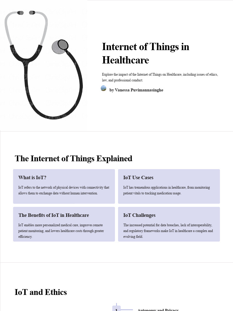 IOT in Healthcare | PDF | Internet Of Things | Health Care