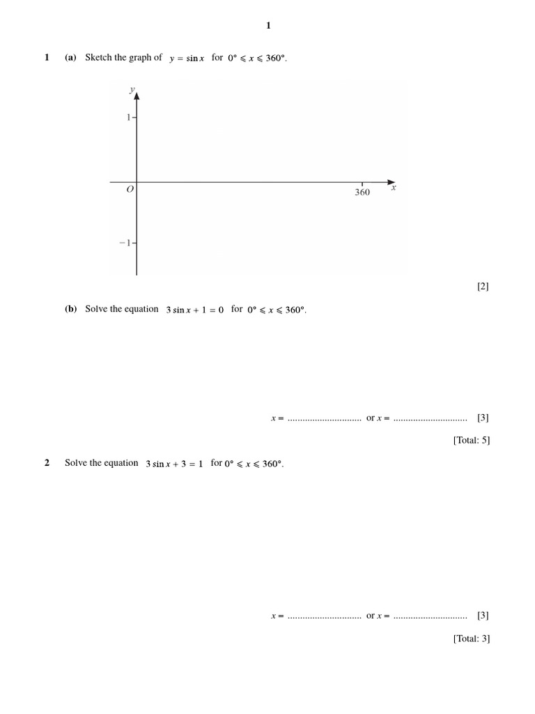 Trig Functions | PDF | Equations | Mathematical Relations