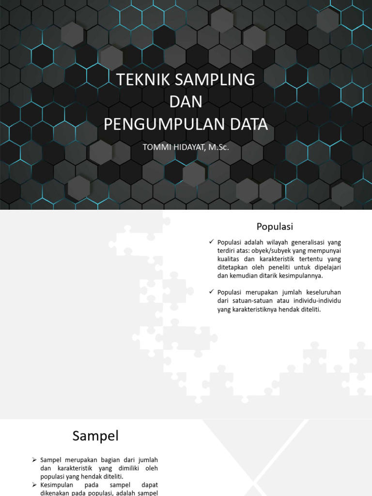Teknik Sampling dan Pengumpulan Data | PDF