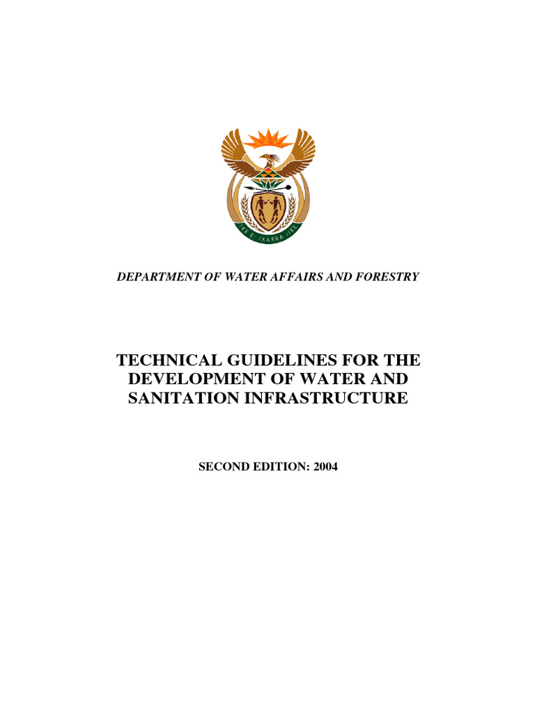 Technical Guidelines Water&Sanitation Infrastructure-DWA | PDF | Drinking Water | Sanitation