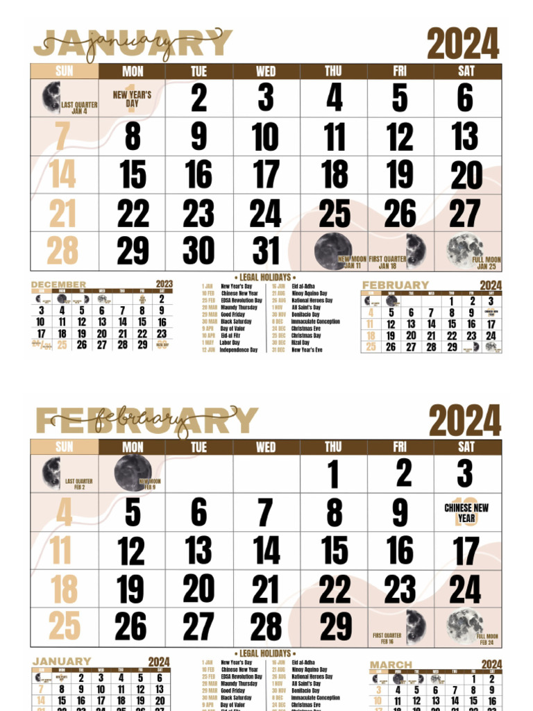 A5 Size Calendar | PDF