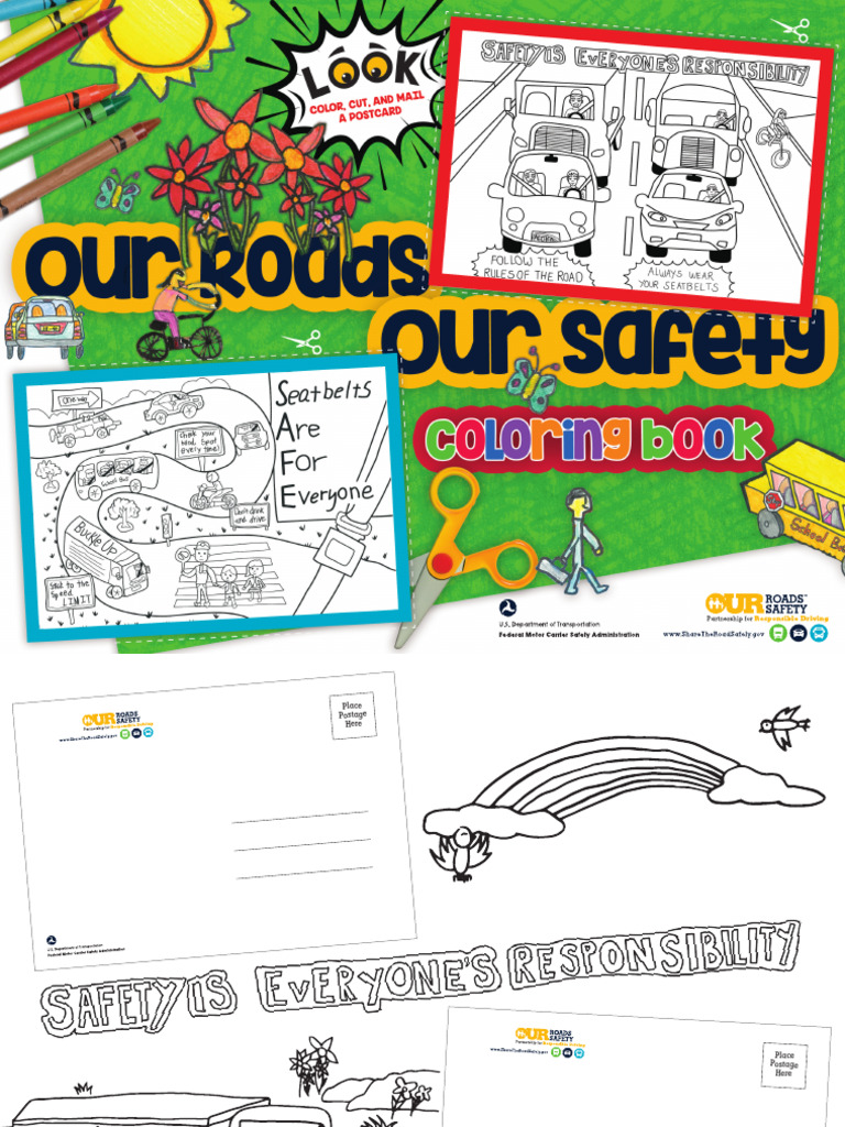 Road Safety Art Contest Coloring Book | PDF