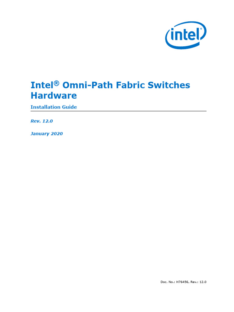 Intel OP Fabric Switches HW IG H76456 v12 0 | PDF | Command Line Interface | Graphical User ...