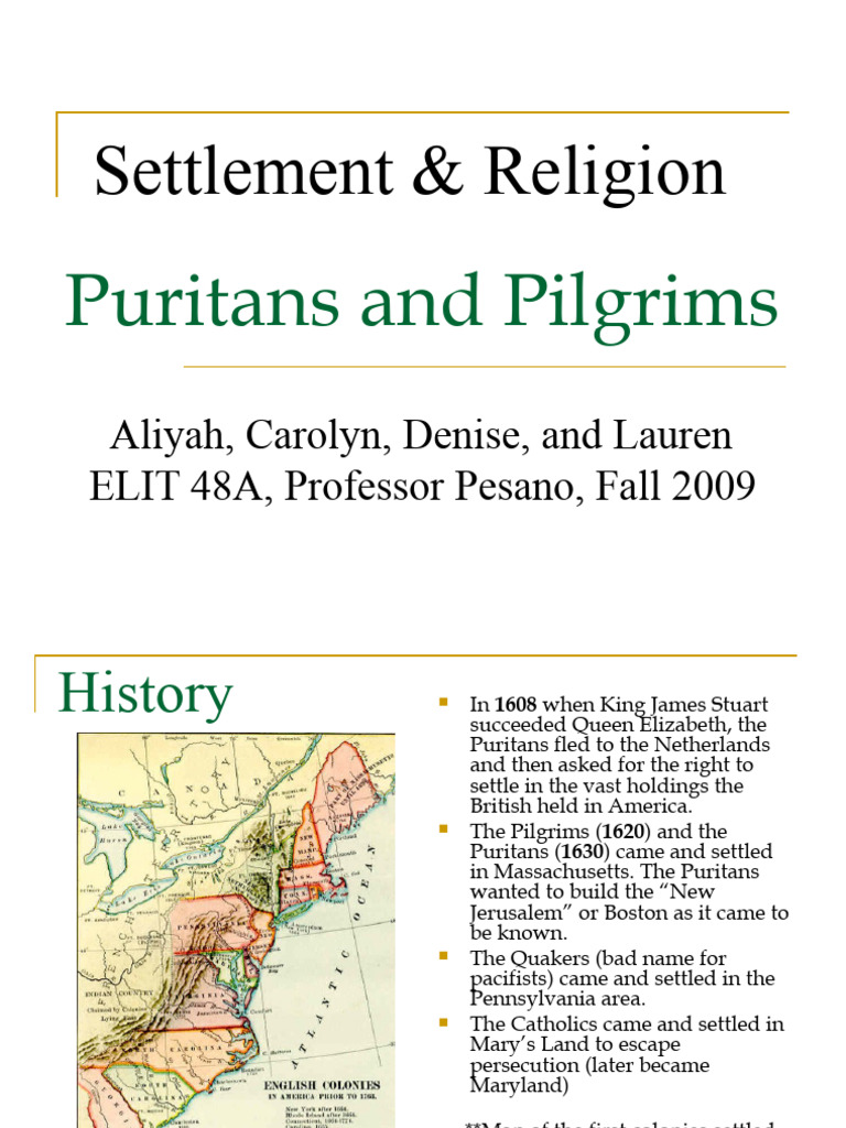 Puritans and Pilgrims | PDF | The Scarlet Letter | Puritans