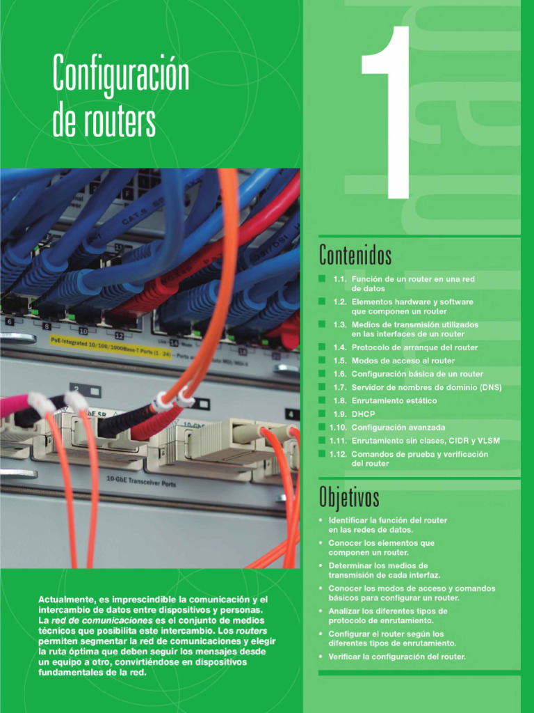 UD01 Configuracion de Routers (34p) | PDF