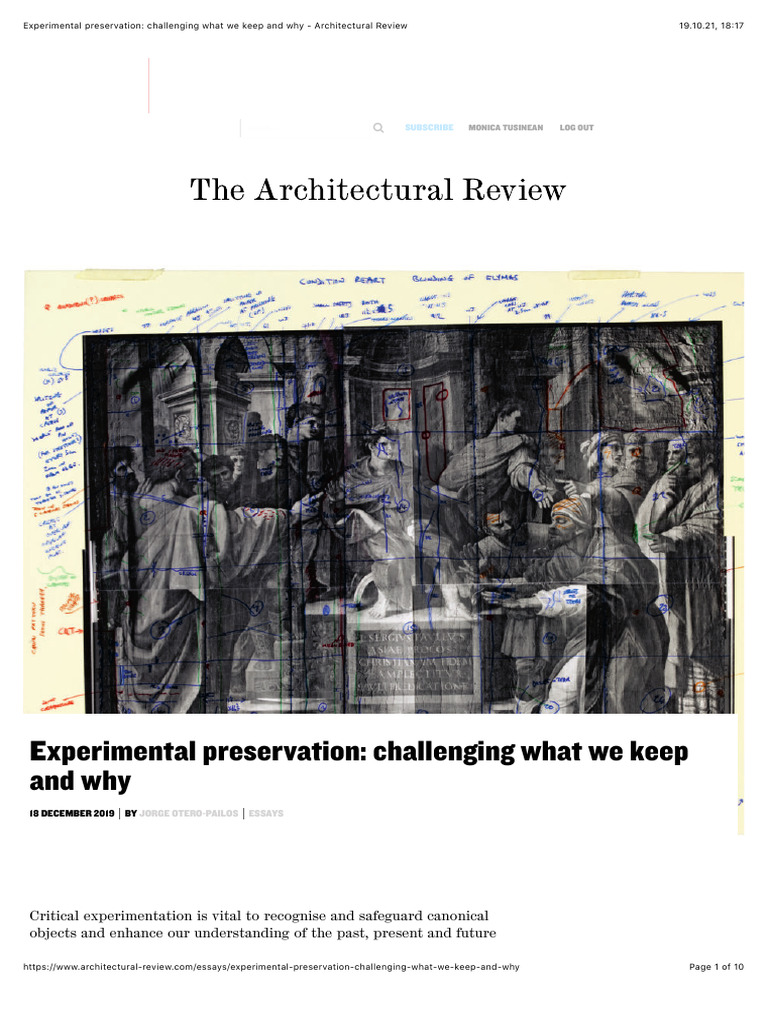 Experimental Preservation - Challenging What We Keep and Why ...