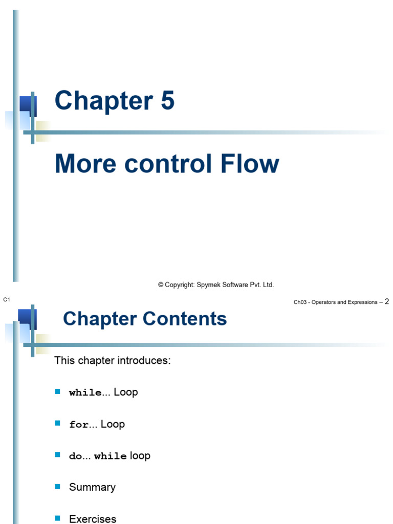 ch05 Loops | PDF | Control Flow | Software Development