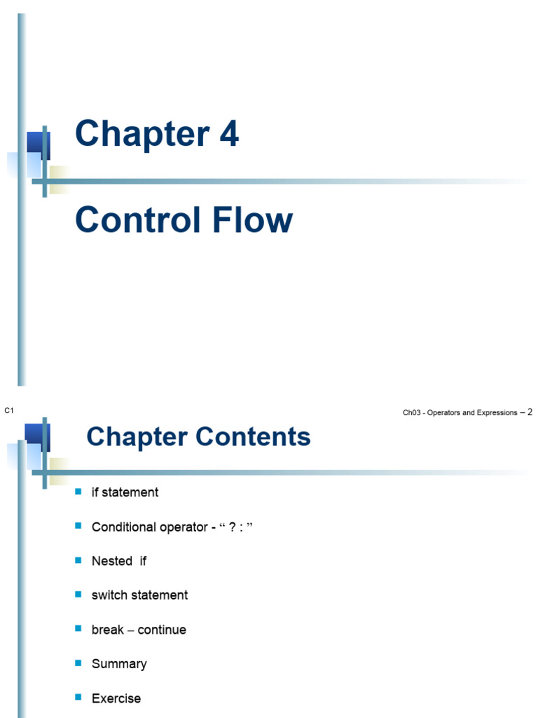 ch04 Conditions | PDF | Control Flow | Computer Engineering