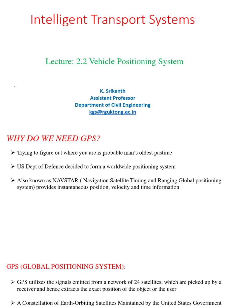 Its 6 | PDF | Global Positioning System | Satellite