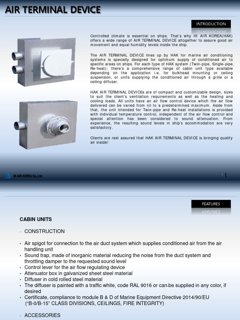 Merchant - Air Terminal Device | Download Free PDF | Duct (Flow ...