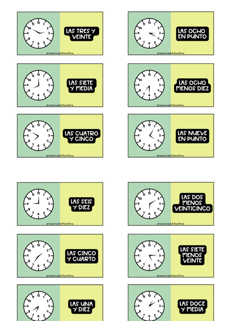 DOMINÓ HORAS PACK | PDF