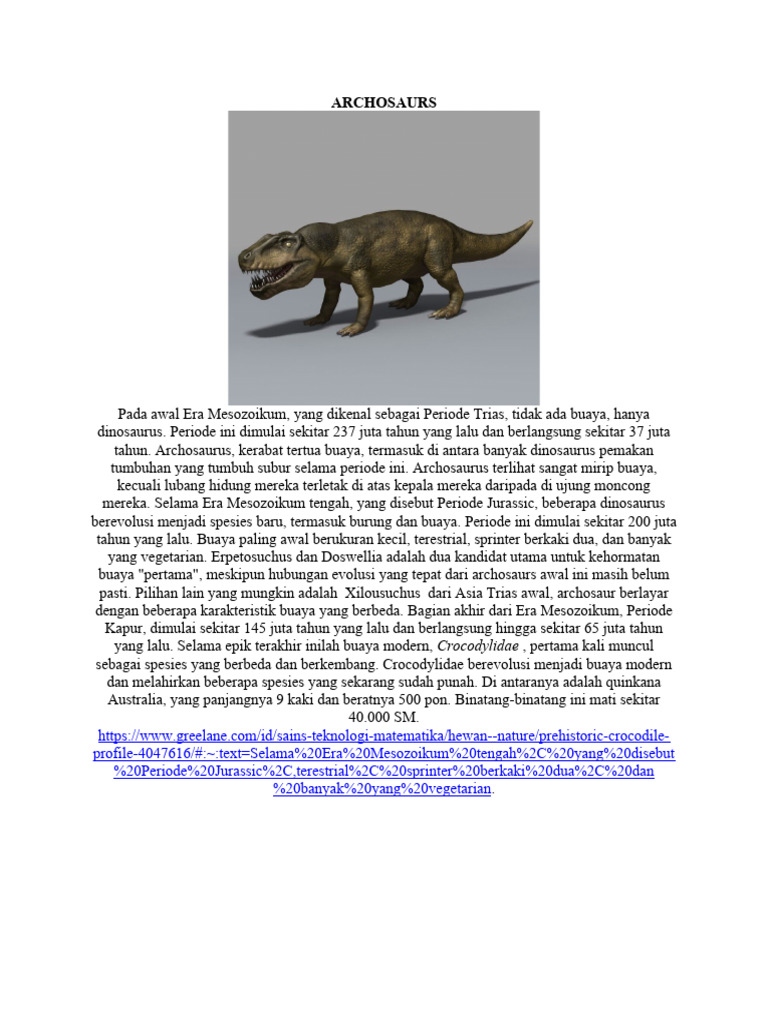ARCHOSAURS | PDF