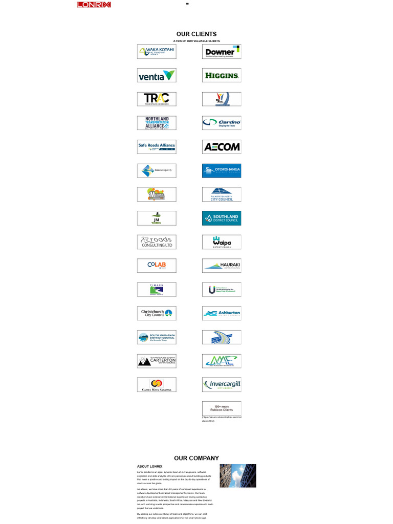 About Lonrix Limited: Our Expertise | PDF | Art | Computers