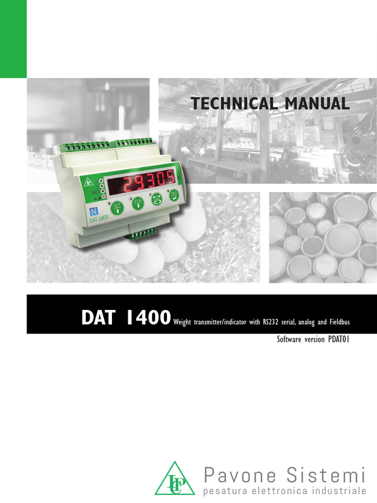 DAT 1400 Manual | PDF | Weight | Computer Keyboard