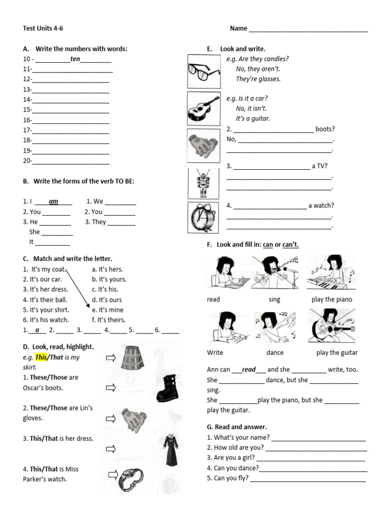 Welcome 1 Test Units 4-6 | PDF | Clothing | Fashion