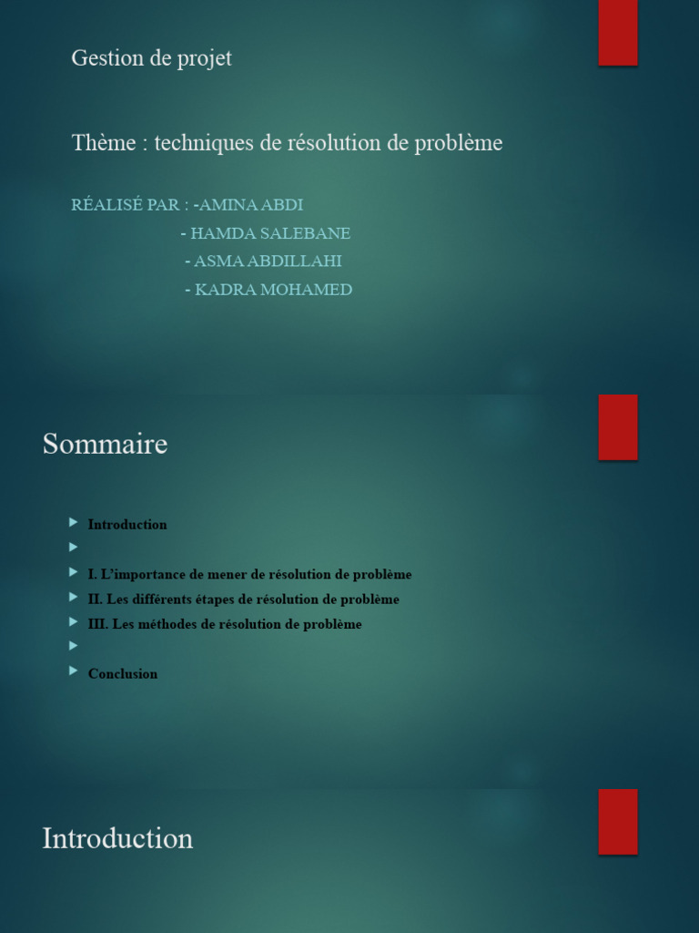Techniques de Résolution de Problèmes | PDF