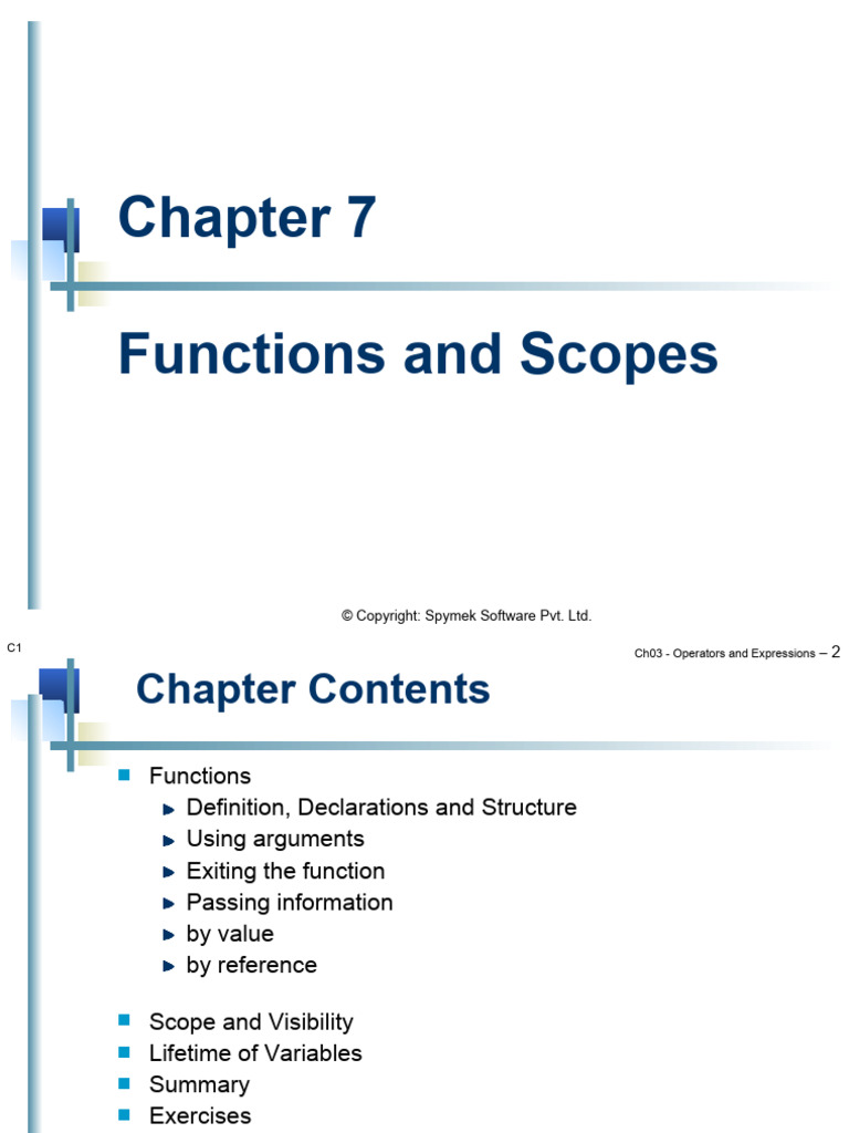 ch06 Functions | PDF | Parameter (Computer Programming) | Programming Paradigms