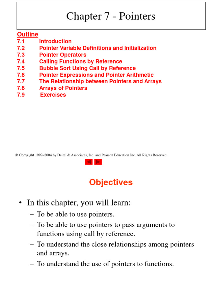 Lecture4 - Pointers Online | PDF | Pointer (Computer Programming) | Parameter (Computer Programming)