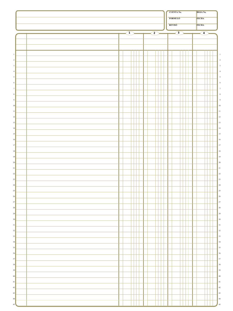 Formato de Balance General para Imprimir | PDF