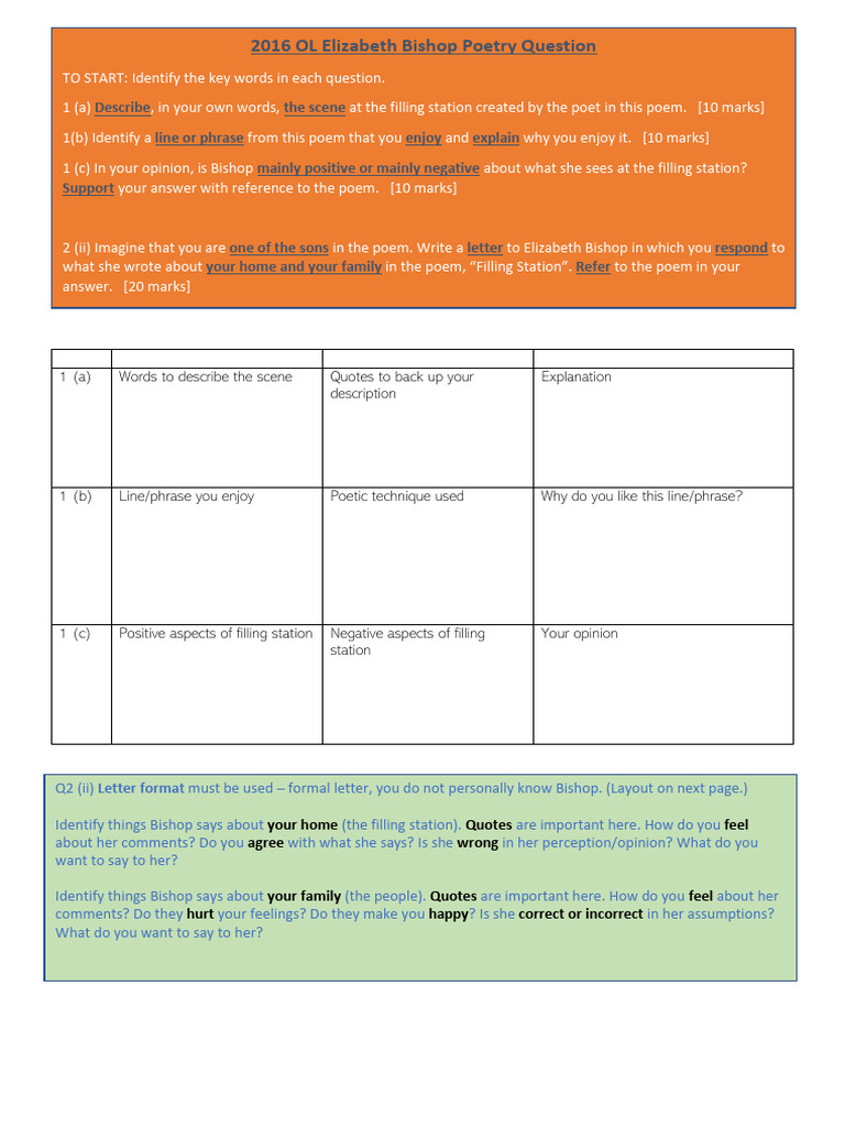 2016 OL Answer Plan Template | PDF