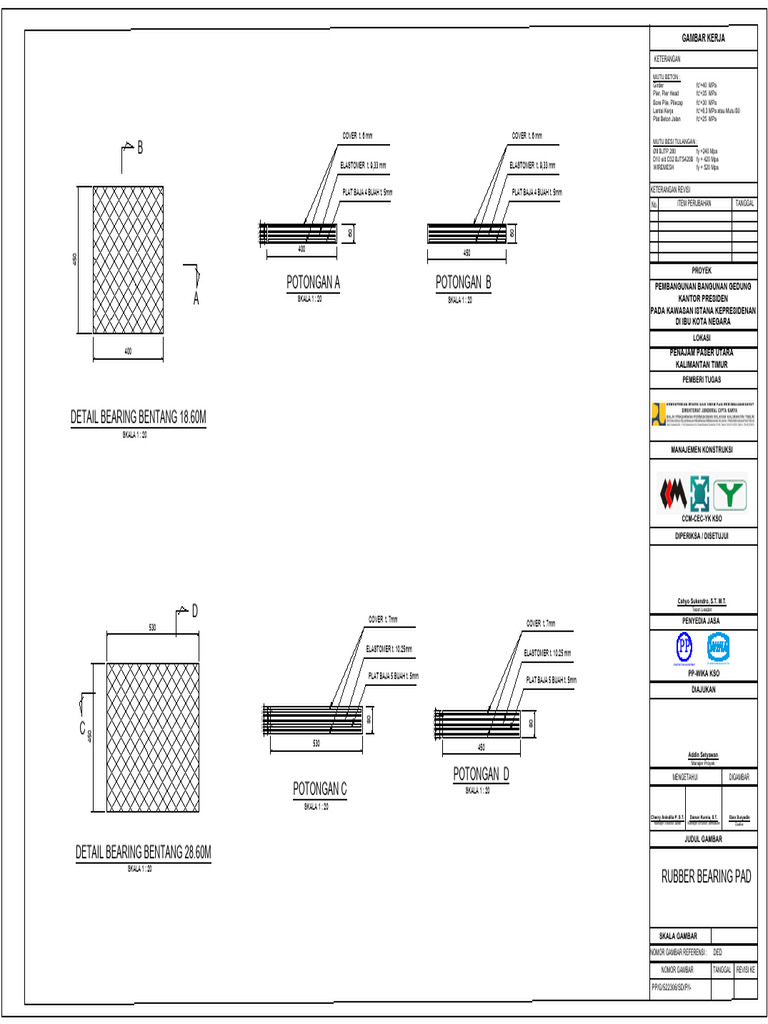 Shop Drawing Elastomeric Bearing Pad | PDF