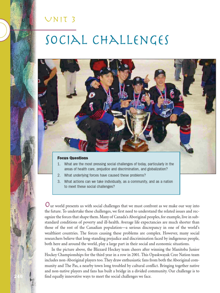 Canada's Social Challenges Overview | PDF | Nursing | Breastfeeding