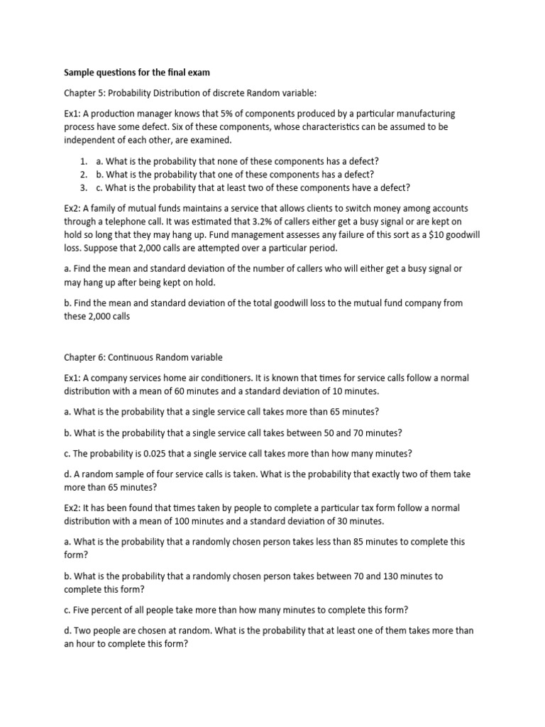 Example For Final Exam | PDF | Errors And Residuals | Dependent And Independent Variables