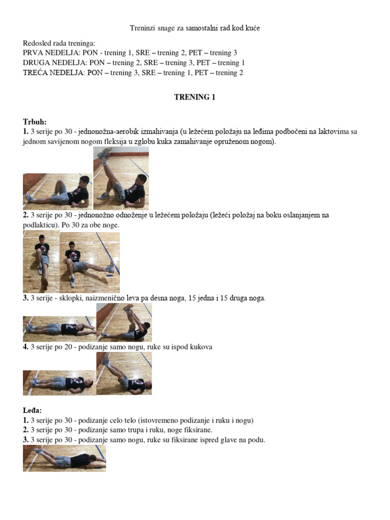 Treninzi Snage Za Samostalni Rad Kod Kuce | PDF