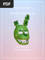 Máscara Puppet - Premium Momuscraft | PDF