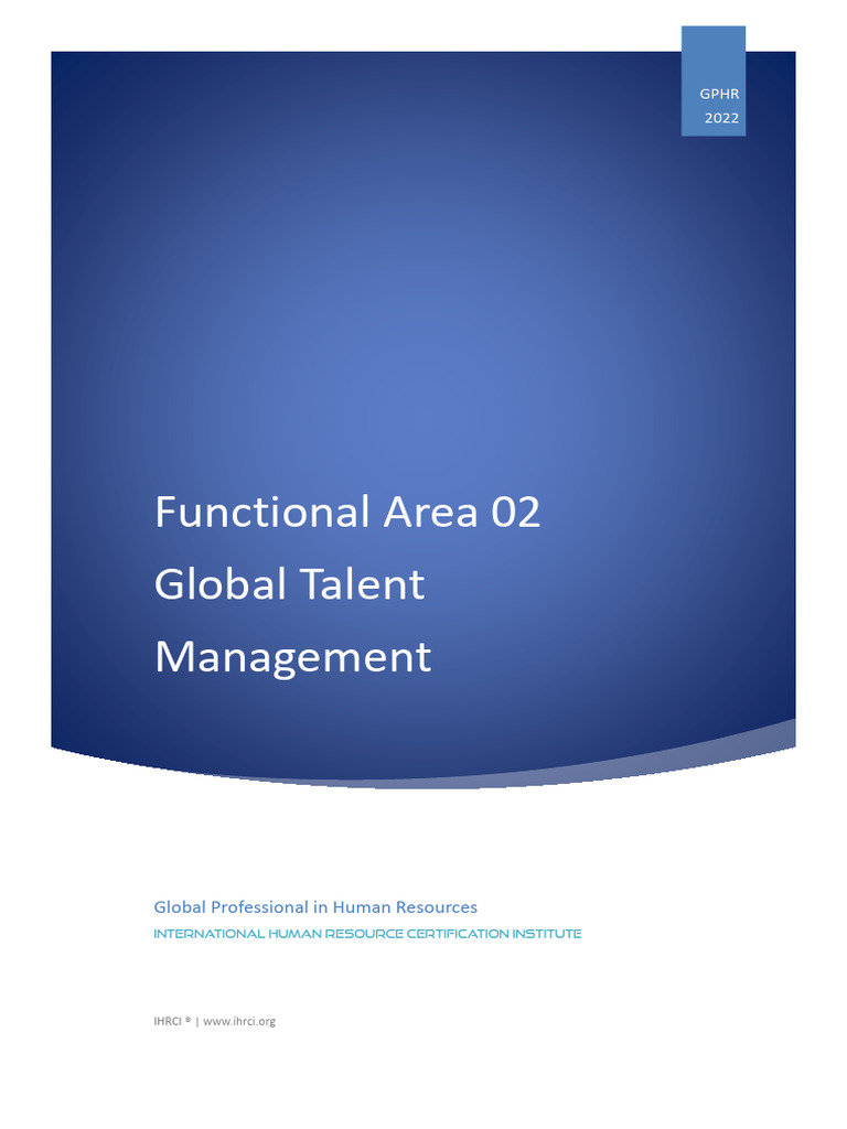 2022 GPHR Workbook Module 2 Preview | PDF | Recruitment | Employment