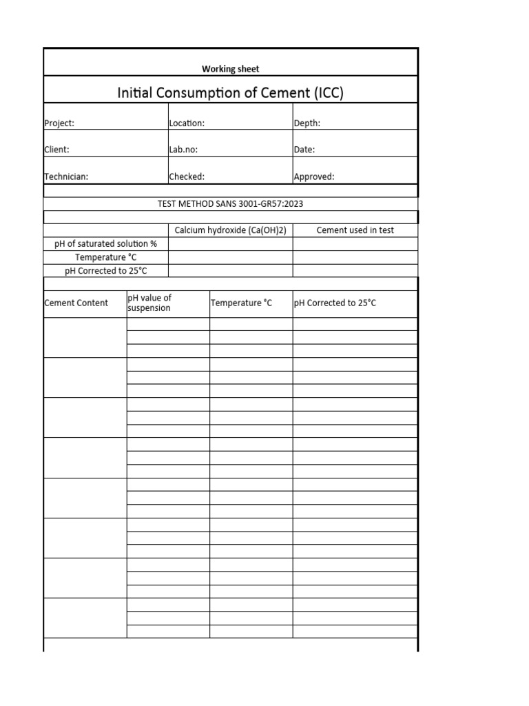Cement and Lime Consumption Register | PDF