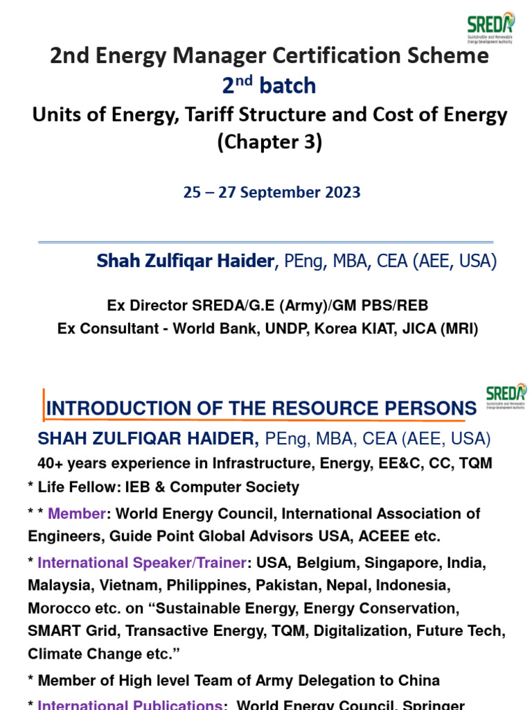 Energy Manager Certification: Energy Units & Tariff | PDF | Pascal ...