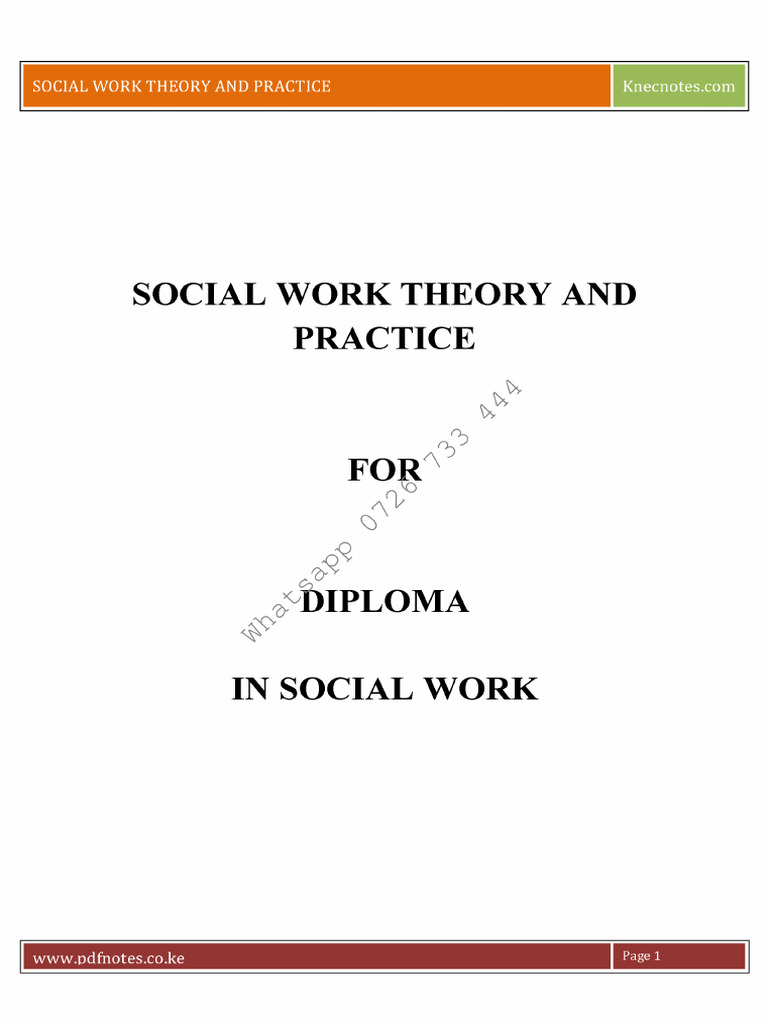 Social Work Theory and Practice | PDF