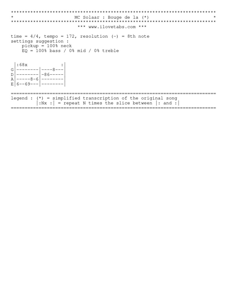 MC Solaar Bouge de La Tab en | PDF