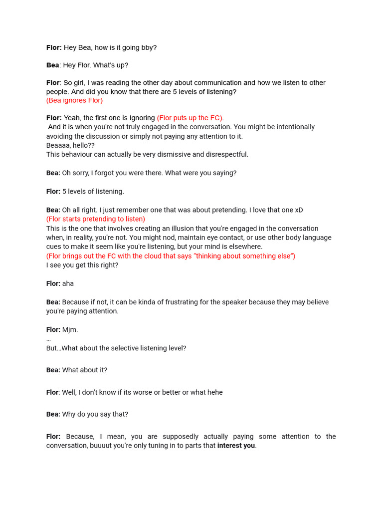 (RM Valencia) Communication & FB - Script | Download Free PDF ...