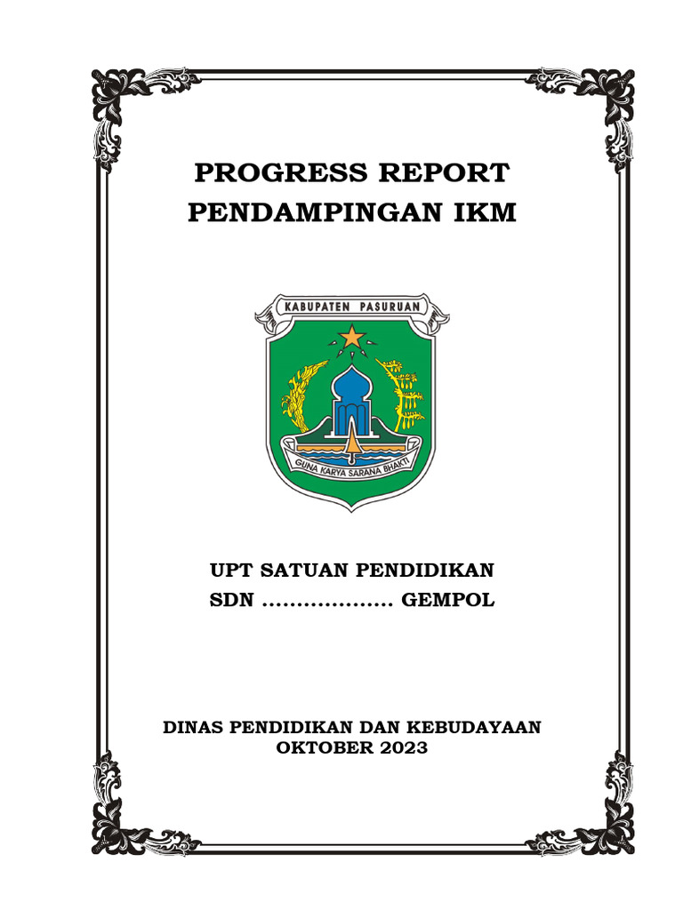 1.progress Report Form & Bukti Hasil | PDF